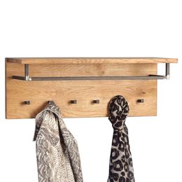 Pharao24.de H&auml;ngegarderobe aus Wildeiche Massivholz 80 cm