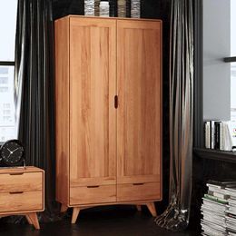 Pharao24.de Holzkleiderschrank aus Kernbuche Massivholz ge&ouml;lt
