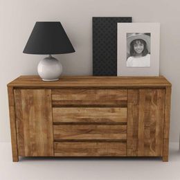 Pharao24.de Massivholz Sideboard aus Wildeiche ge&ouml;lt 150 cm