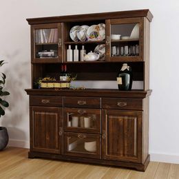 Pharao24.de B&uuml;ffetschrank aus Kiefer Massivholz Kolonialstil