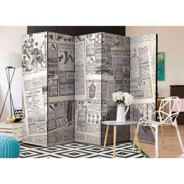 Pharao24.de Spanischer Raumteiler mit antikem Zeitungsmotiv 225 cm breit