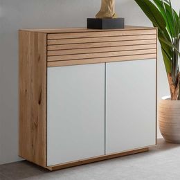 Pharao24.de Kommode Dielenkommode mit Dreht&uuml;ren und einer Schublade