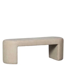 Pharao24.de Polsterbank Sitzbank in Beige aus Chenillegewebe