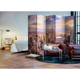 Pharao24.de Paravent Trennwand im New York Style 5 teilig