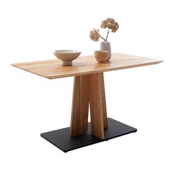 Pharao24.de Esstisch Tisch Esszimmer aus Wildeiche Massivholz 76 cm hoch