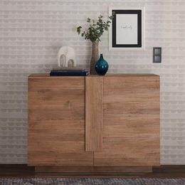 Pharao24.de Wohnzimmer Kommode mit zwei Dreht&uuml;ren modernem Design