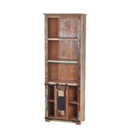 Pharao24.de Shabby Chic Regal in Braun Bunt Recyclingholz