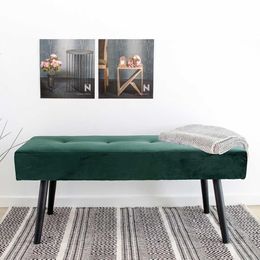 Pharao24.de Bettbank in Dunkelgr&uuml;n Samt Skandi Design