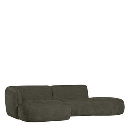 Pharao24.de Eckcouch Graugr&uuml;n modern in modernem Design 258 cm breit
