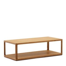 Pharao24.de Rechteckiger Couchtisch in Eichefarben 140 cm breit - 42 cm hoch