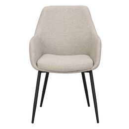 Pharao24.de Polsterst&uuml;hle in Beige im Skandi Design Stoffbezug (2er Set)