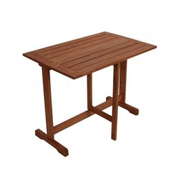 Pharao24.de Klapptisch aus Eukalyptusholz 90 cm breit