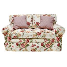 Pharao24.de Country Style Sofa mit Nosagunterfederung Blumen Muster