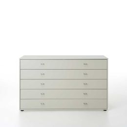 Pharao24.de Sideboard mit Schubladen Wei&szlig; lackiert