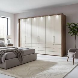 Pharao24.de Schlafzimmerschrank mit Faltt&uuml;ren Creme Wei&szlig;