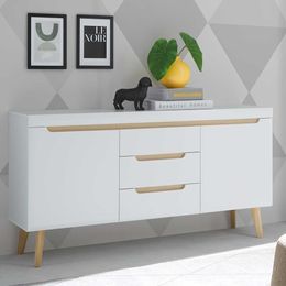 Pharao24.de Esszimmersideboard im Skandi Design 160 cm breit - 83 cm hoch