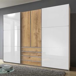 Pharao24.de Kleiderschrank mit Schwebet&uuml;ren und Dreht&uuml;ren Made in Germany
