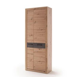 Pharao24.de Dielenkleiderschrank Garderobenschrank 202 cm hoch 38 cm tief
