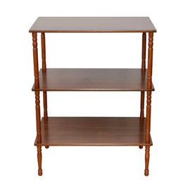 Pharao24.de Kleines B&uuml;cherregal in Walnussfarben klassischen Stil