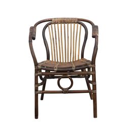 Pharao24.de Designerstuhl aus Rattan Vintage Look
