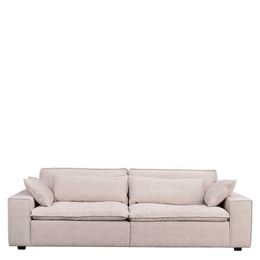 Pharao24.de Sitzsofa Beige Stoff in modernem Design 45 cm Sitzh&ouml;he