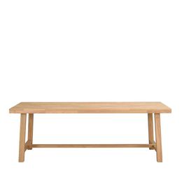 Pharao24.de Esszimmertisch aus Eiche Massivholz geb&uuml;rstet und lackiert 220x76x95 cm Pharao24