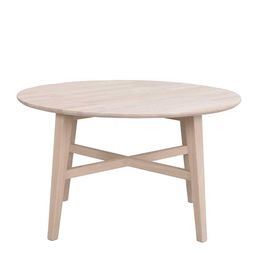 Pharao24.de Runder Couchtisch aus Eiche Massivholz 90 cm breit