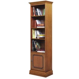 Pharao24.de Holz Regal teilmassiv in Nussbaumfarben klassischen Stil