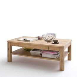 Pharao24.de Sofatisch mit Eiche Bianco furniert 115 cm breit