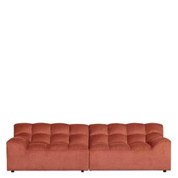 Pharao24.de Sofa Couch mit Armlehnen und aufwendigen Steppungen