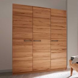Pharao24.de Kernbuche massiv Kleiderschrank 140 cm breit 197 cm hoch 140x197x61 cm Pharao24