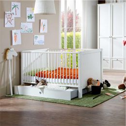 Pharao24.de Babybett mit Schubkasten Schlupfsprossen