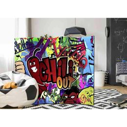 Pharao24.de Krasser Paravent Graffiti Motiv jungen Design