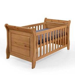 Pharao24.de Kiefer Babybett massiv gebeizt und ge&ouml;lt Umbauseiten