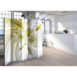 Pharao24.de Leinwand Paravent mit Lilien Motiv modern