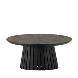 Pharao24.de Holz Wohnzimmer Tisch schwarz aus Akazie Massivholz modernem Design