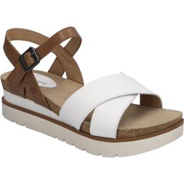 Josef Seibel Damen Sandale Clea 10 in weiss-kombi