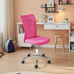 Pharao24.de Kinderdrehstuhl in Pink Meshgewebe
