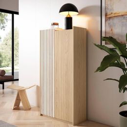 Pharao24.de Garderobenschuhschrank Schuhgarderobe in modernem Design 130 cm hoch