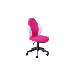 Pharao24.de Kinderstuhl Schreibtisch in Pink und Wei&szlig; h&ouml;henverstellbar