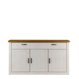 Pharao24.de Esszimmer Sideboard in Kieferfarben und Wei&szlig; Landhausstil