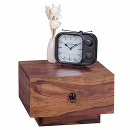 Pharao24.de Nachttisch aus Sheesham Massivholz 40 cm breit