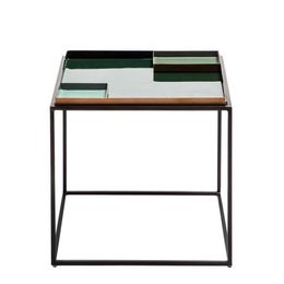 Pharao24.de Design Couchtisch in mehrfarbig Gr&uuml;n Tablettfunktion