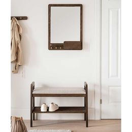 Pharao24.de Garderobenkombination aus Eiche Massivholz modernem Design (zweiteilig)