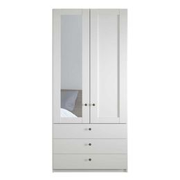 Pharao24.de Dreht&uuml;rschrank Schlafzimmer im Landhausstil Spiegelt&uuml;r