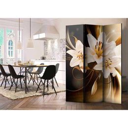 Pharao24.de Spanische Wand drei Elemente mit Lilien Motiv
