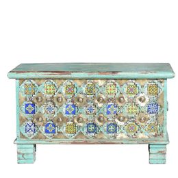 Pharao24.de Truhe Holztruhe im orientalischen Stil handgearbeitet