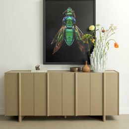 Pharao24.de Design Sideboard in Schlammfarben 200 cm breit - 85 cm hoch