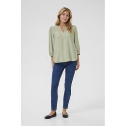 Kaffe Langarm-Bluse Regular fit Desert Sage CC light green