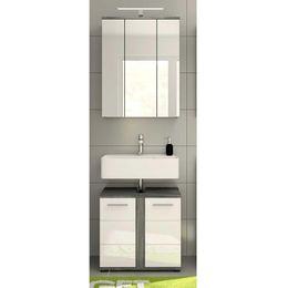 Pharao24.de Waschplatz Set mit Spiegelschrank ohne Waschbecken (zweiteilig)